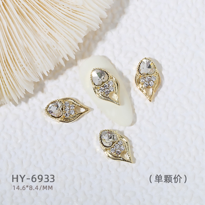 ins nail jewelry, pearl and diamond round wreath, opal bow, peach heart ...