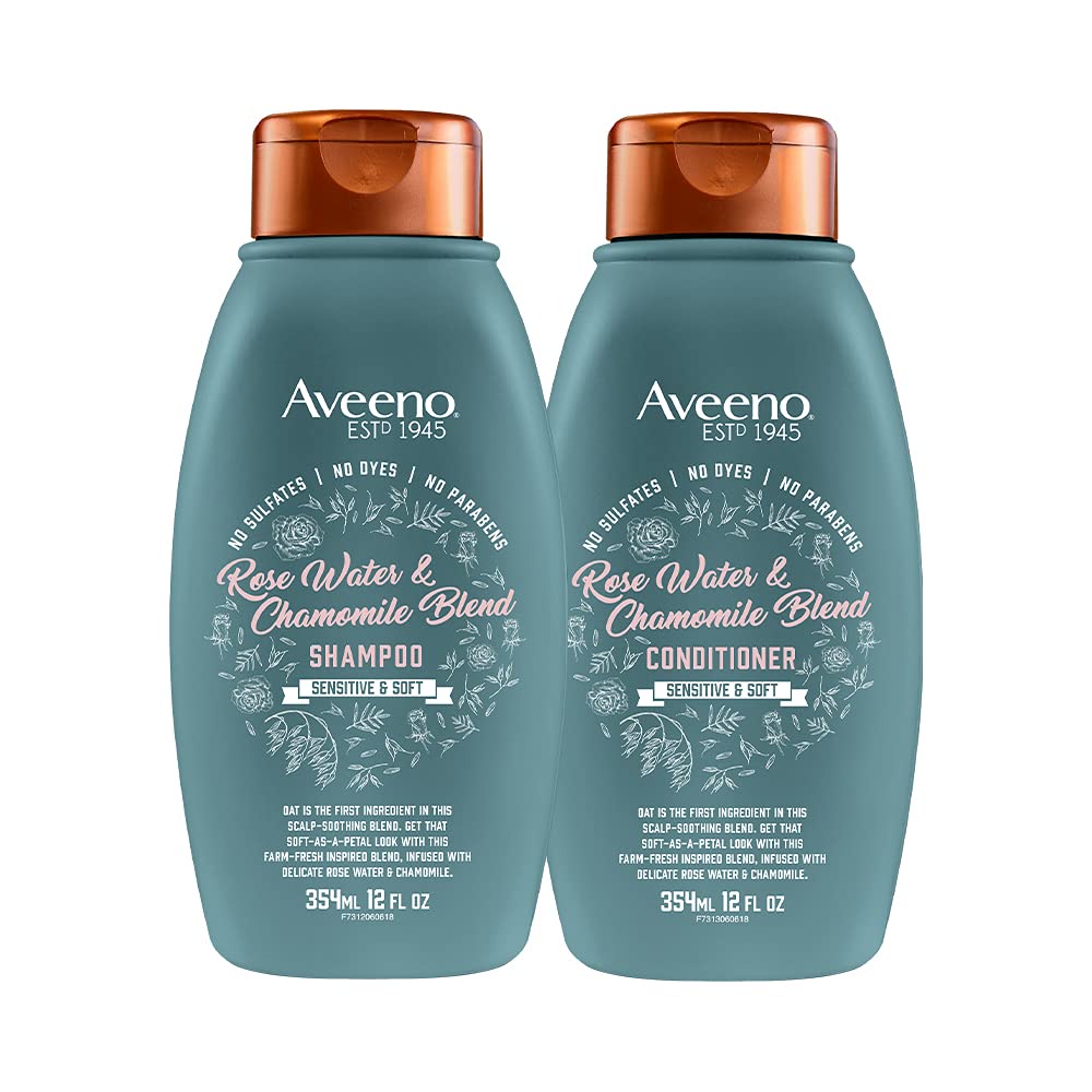 Aveeno Rose Water and Chamomile Shampoo or Conditioner 12 oz | Shopee ...