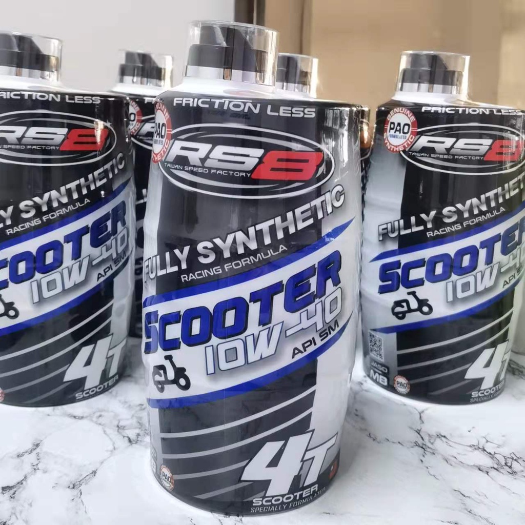 RS8 OIL FULLY SYNTHETIC SCOOTER 1L (10w40) | Shopee Philippines