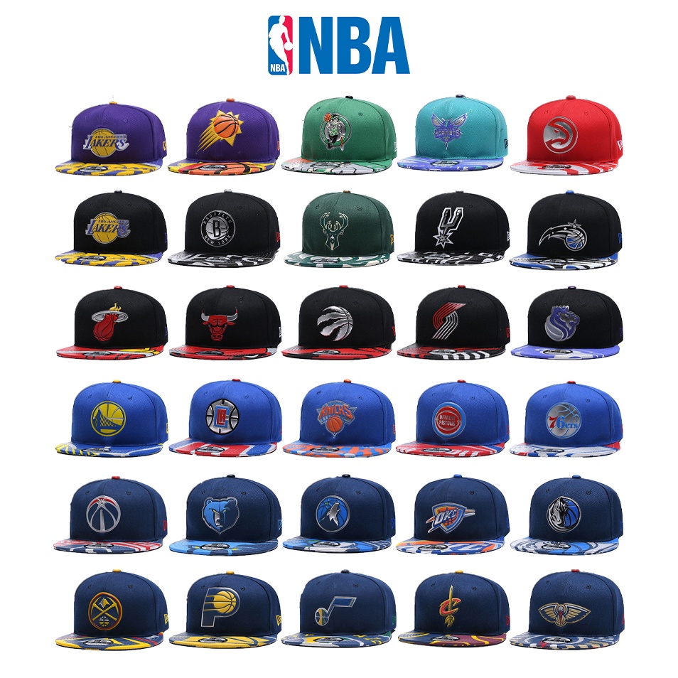 NBA 29 Teams Bulls Lakers Celtics Leather Cap Unisex Cap Hats Sport ...