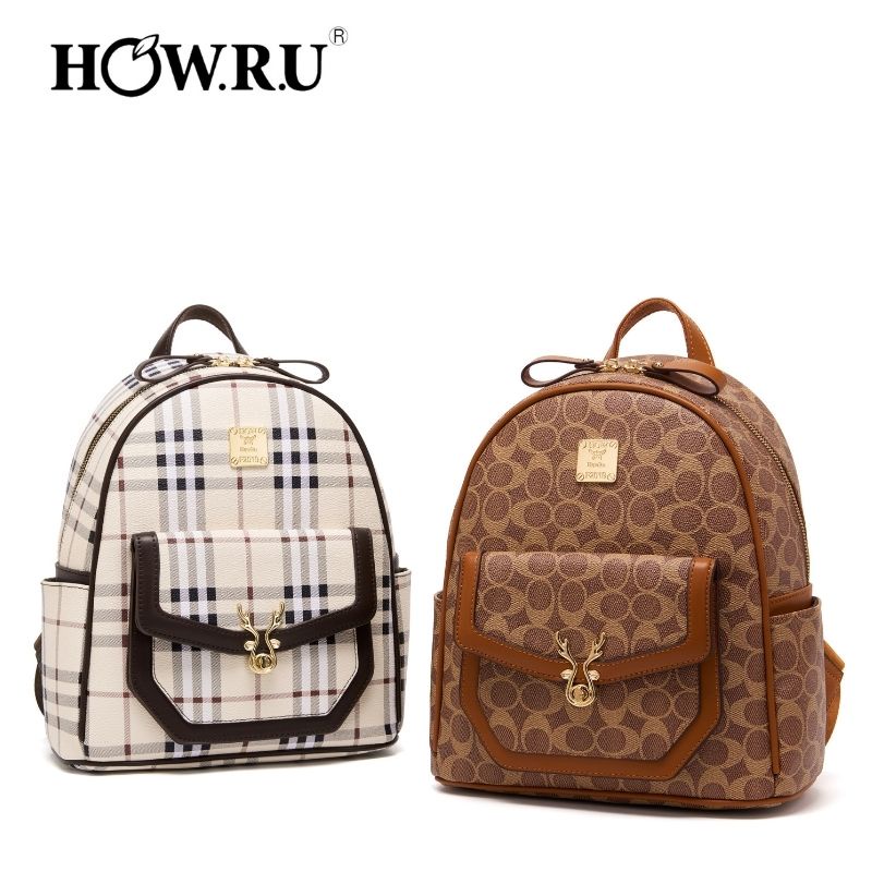 How.R.U Original Backpack Leather | Shopee Philippines