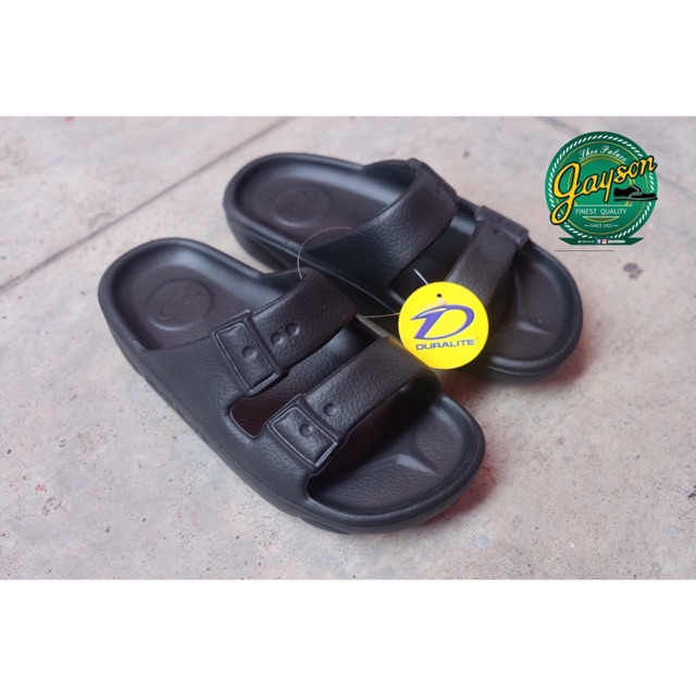 Duralite 2 strap Men’s Sandals 2 colors Slip on Slippers | Shopee ...