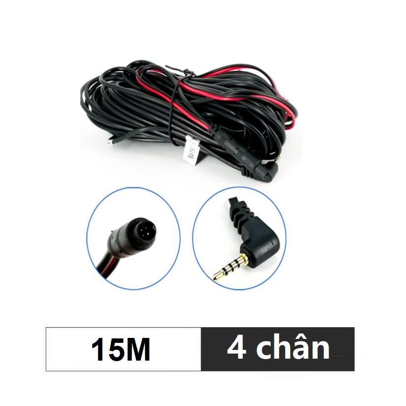 Signal wire connecting dash cam to reversing camera 15m long, 4 pins, 2 ...