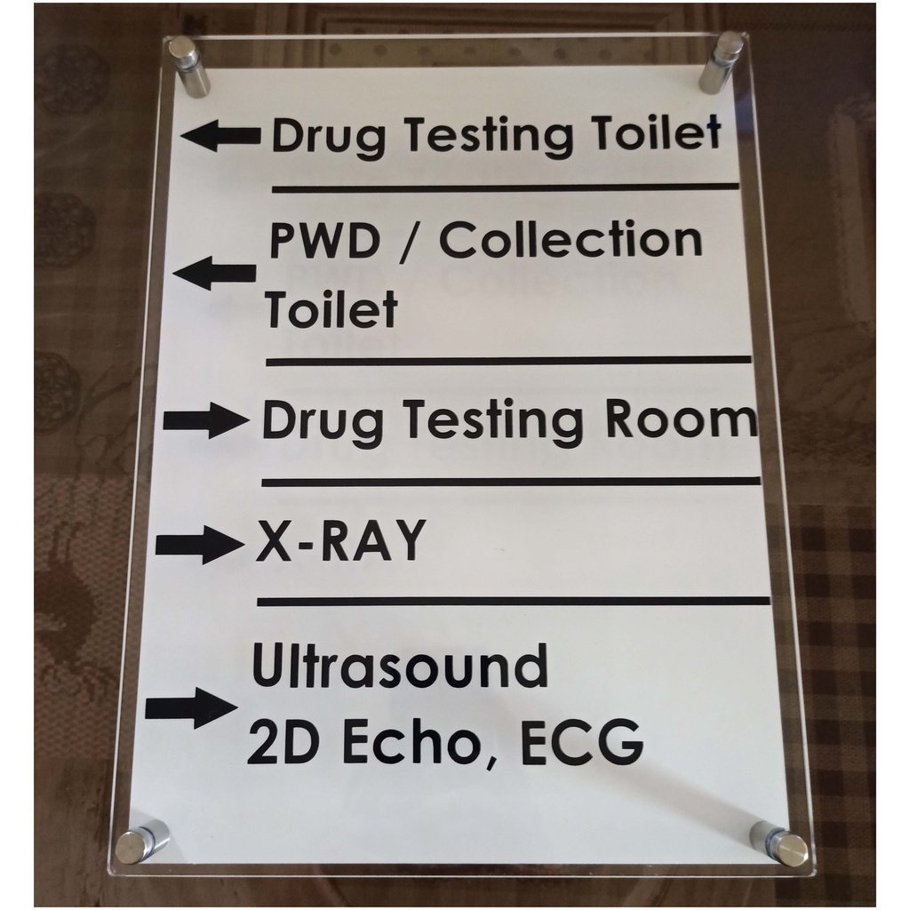 Custom Building Directory Sign | Transparent Acrylic Sign | Office ...
