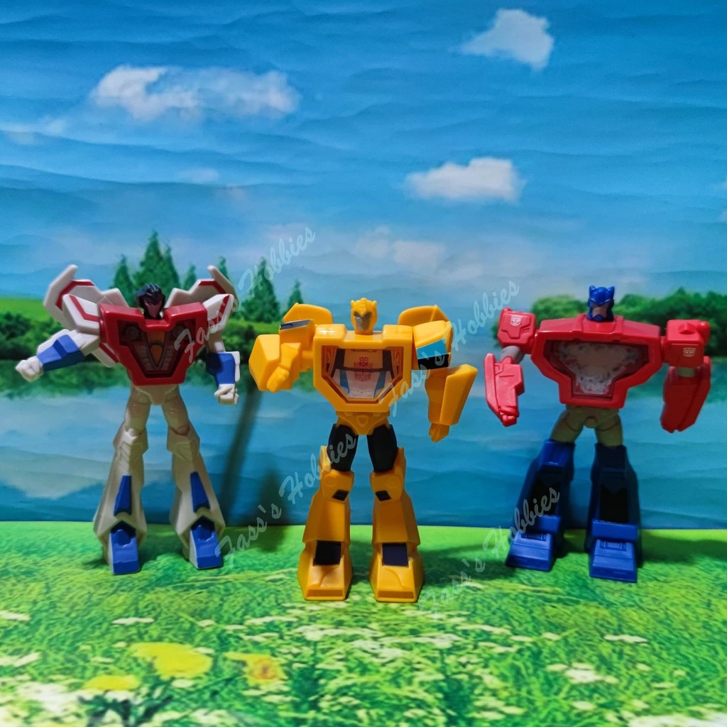 McDonald's Toys Transformers Bumblebee Optimus Prime Minion Starscream ...