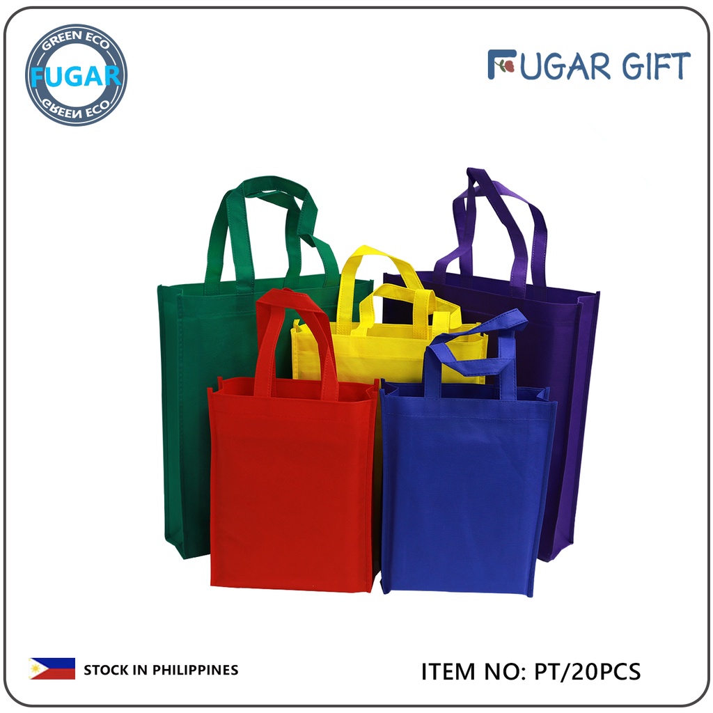 PT Eco Bag Tote Bag Plain Reusable Shopping Hand Bag Grocery Packaging ...