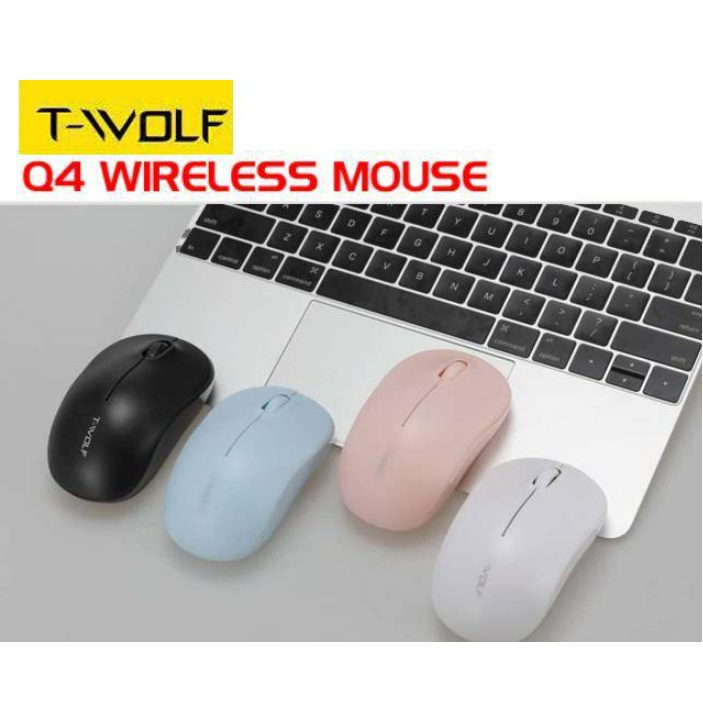 Wolf Q4 Wireless USB Mouse 1200DPI Portable Mini Compact Office School ...