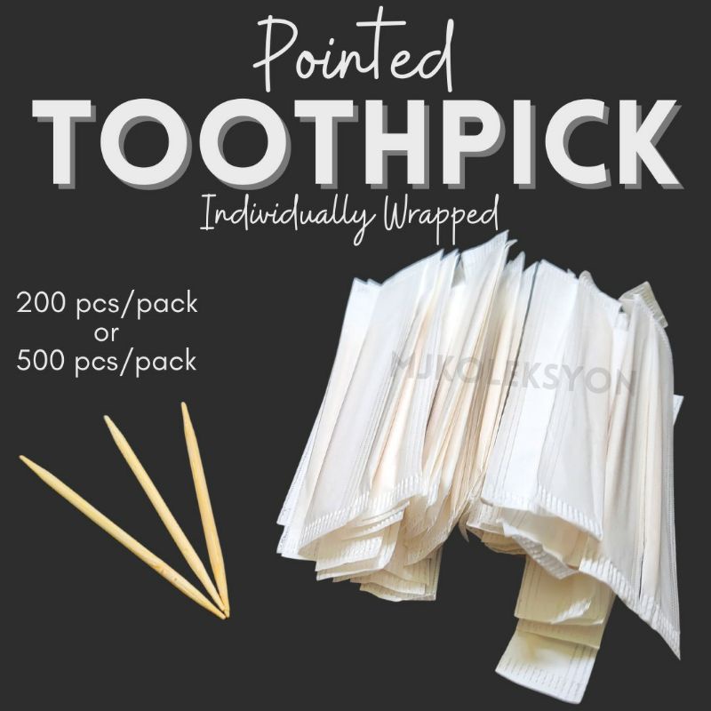 Toothpick Individually Wrapped 200pcs | Shopee Philippines