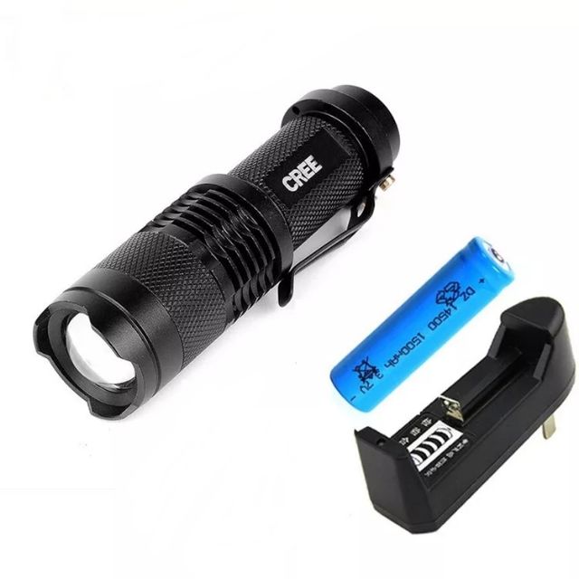 D022 Tactical Flashlight Small And Powerful Pocket Size Cree Led ...
