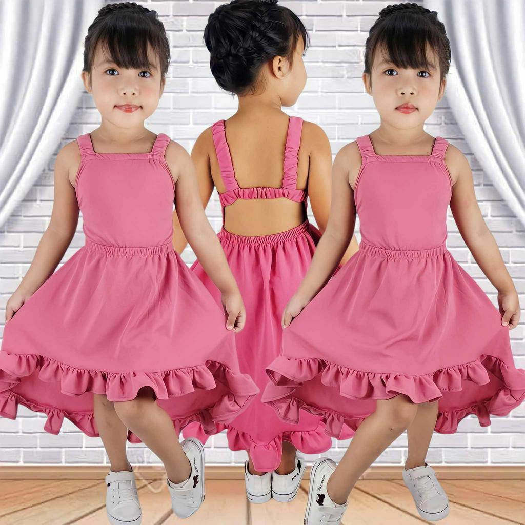 KIKAY TREND I ZEYA FIT 3-5 YEARS OLD KIDS GARTER PLAIN DRESS CUTE ...