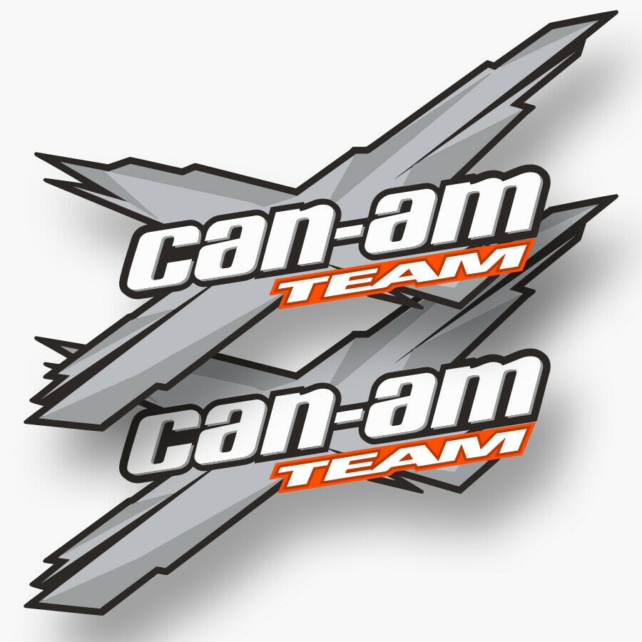 2x CAN-AM TEAM Sticker Decal Vinyl PVC ATV BRP Quad Canam Logo Racing ...