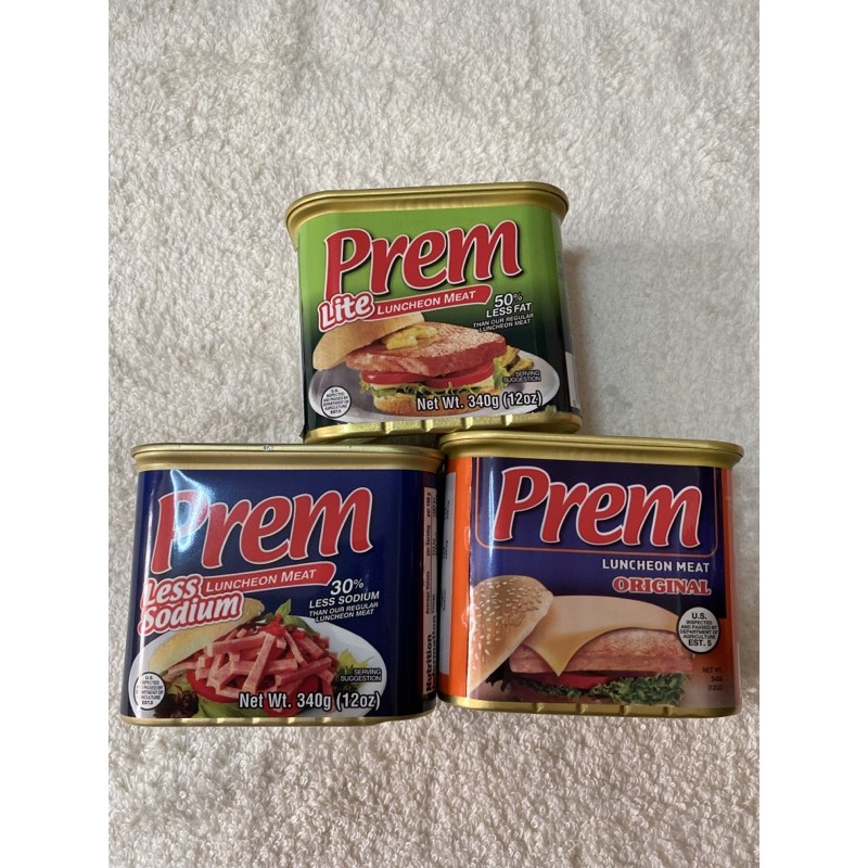Prem Lite/Less Sodium/Original Luncheon Meat 340g | Shopee Philippines