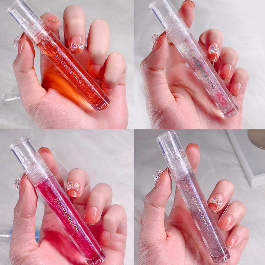 Mirror Water Lip Gloss Lip Glaze Transparent Glass Lip Oil Waterproof Liquid Lipstick Lipgloss ...