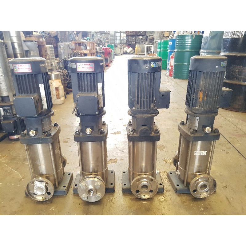 Stainless Multi Stage Vertical Pump 1 1/2hp 220V 3Phase GRUNDFOS ...