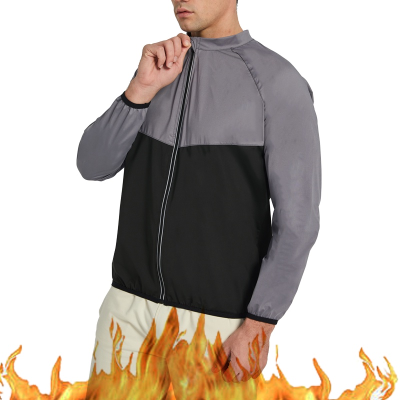 Men Heavy Duty Sweat Sauna Jacket Gym Suit Fitness Slimming Weight Loss ...
