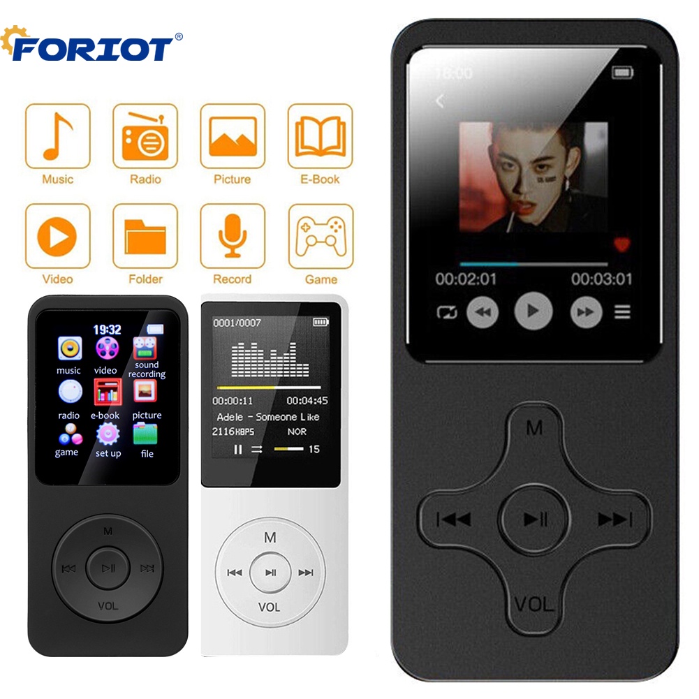 FORIOT Mini Mp3 Player Music Playing with Video Player E-book Walkman ...