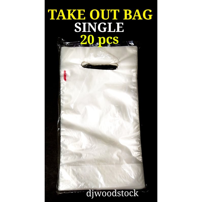 TAKE OUT BAG SINGLE, PLASTIC CARRIER BAGS | Shopee Philippines