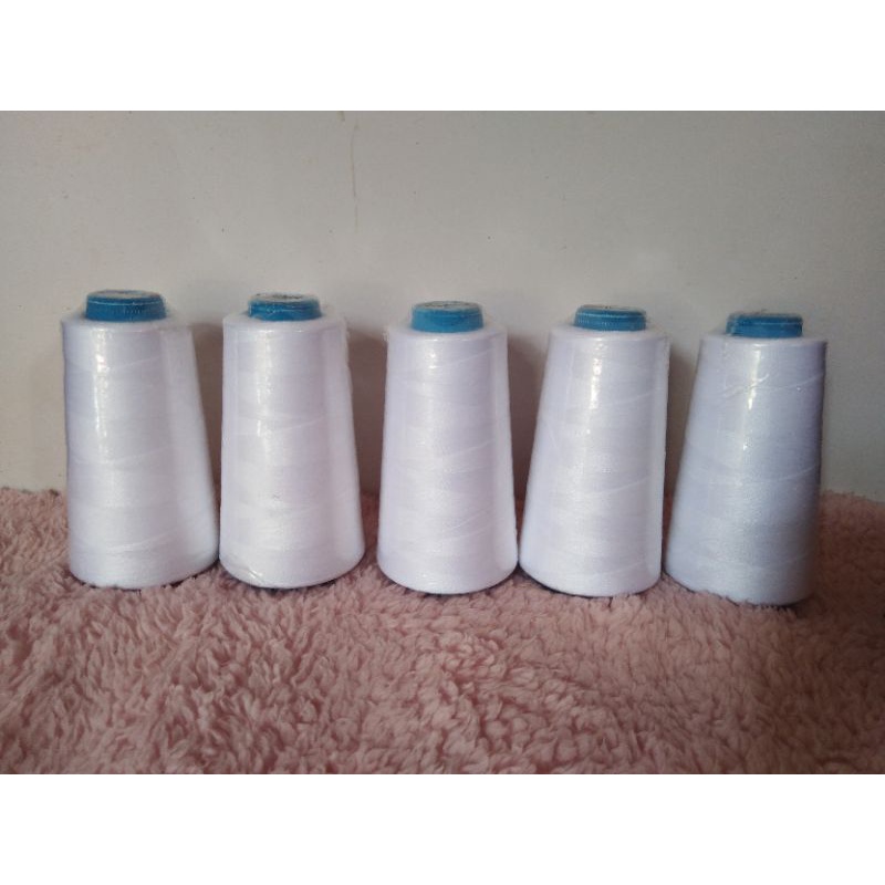 SINULID/ SEWING THREAD 5 PCS WHITE. (P 125.00 pesos) 3,000 meters ...