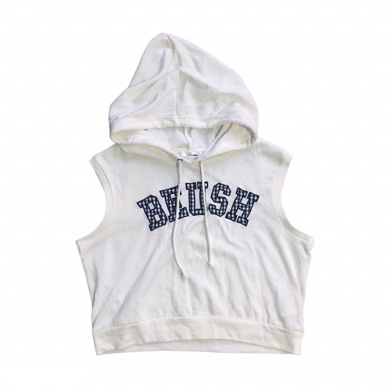 Fashion y2k Sleeveless Hoodie Second-Hand Japanese Clothing Good ...