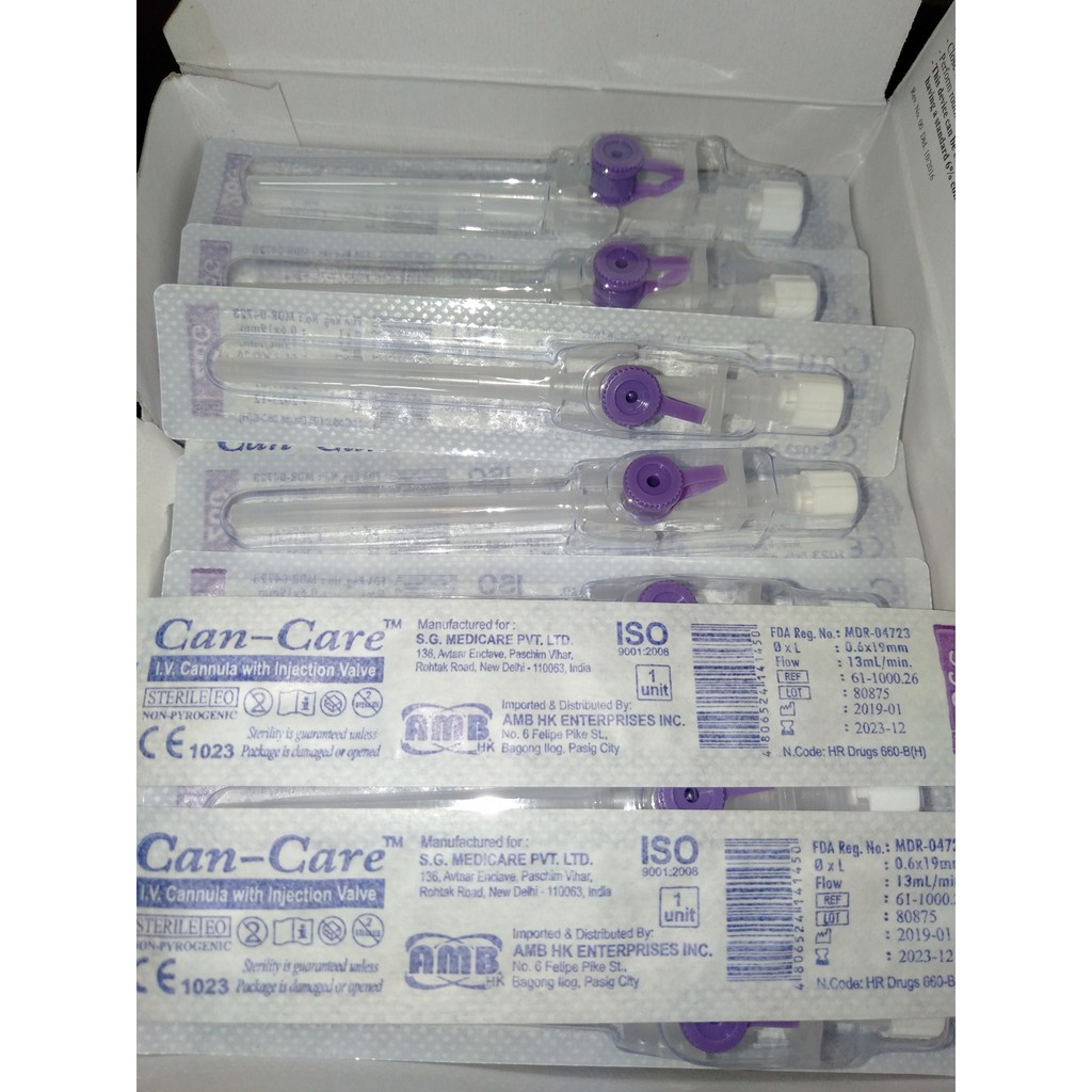 IV Cannula FDA Approved G26 Purple/Violet | Shopee Philippines