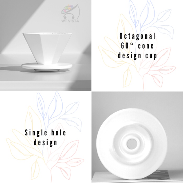 NIBU Ceramic Coffee Dripper V01 V02 Coffee Drip Filter Cup Pour Over ...