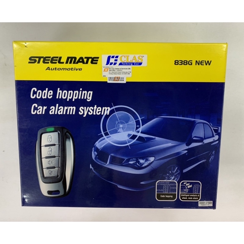 Steelmate Car Alarm full set System with siren shock sensor | Shopee ...