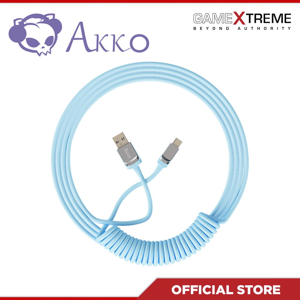 Akko Coiled Cable (Blue) | Shopee Philippines