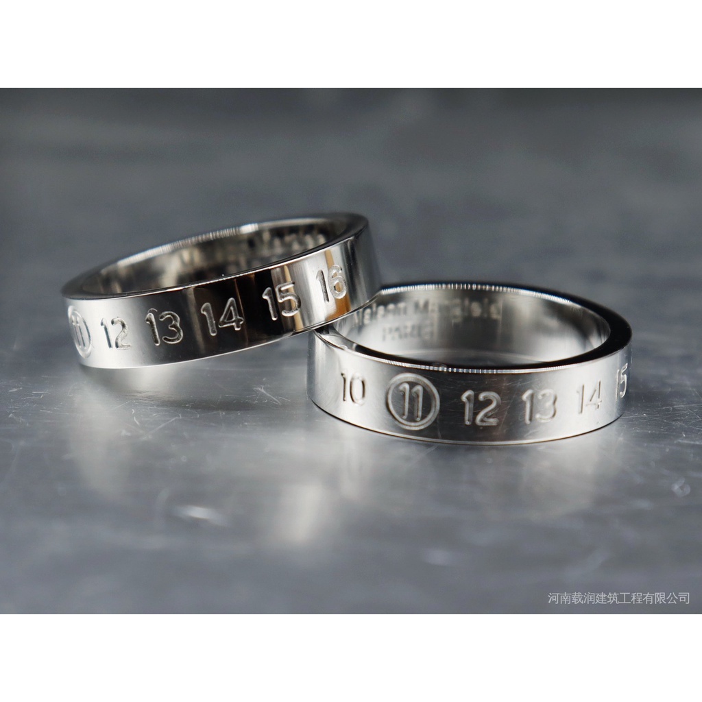 Margiela Style MMM Ring Independent Original ins Men Women Couple ...