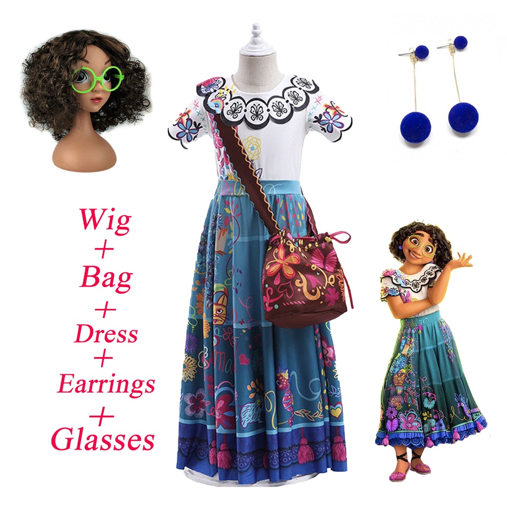 Encanto Mirabel Madrigal Costume for Adult Women Isabela Cosplay Dress ...