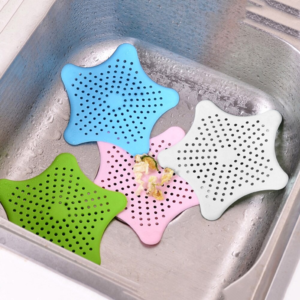 Silicone Rubber Five-pointed Star Sink Filter Sea Star Drain Cover Sink ...
