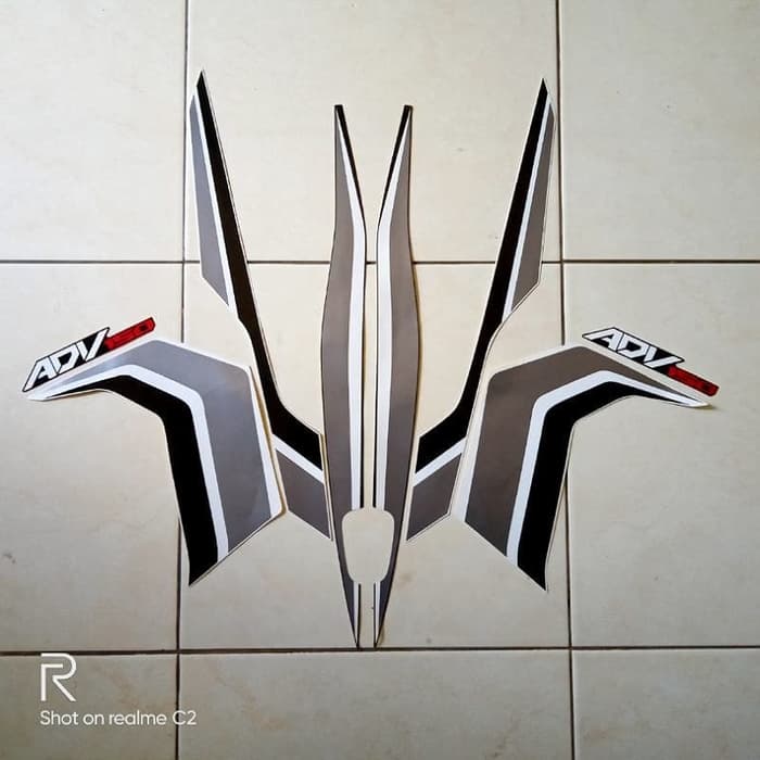PUTIH Honda ADV 150 2019 white original striping sticker | Shopee ...
