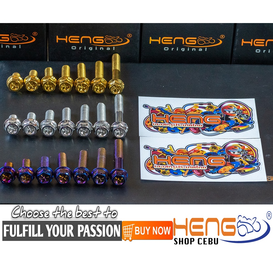 HENG 10MM FLOWER BOLT ALL SIZES SOLD PER PIECE | Shopee Philippines