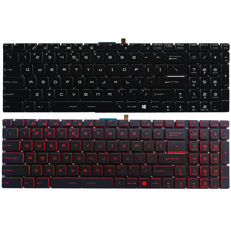 US Laptop Keyboard For MSI GP63 8RE/8RF MS-16P3 MS-16P5 US Keyboard ...
