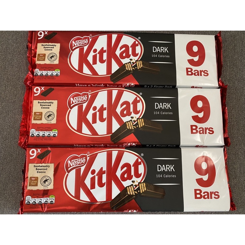 Kit Kat 9 BARS 2 Fingers Wafer Milk Chocolate DARK/HONEYCOMB/ORANGE ...