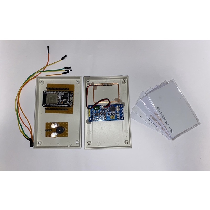 Esp32 + 125 khz rfid module + buzzer + 5 magnetic cards + wire | Shopee ...