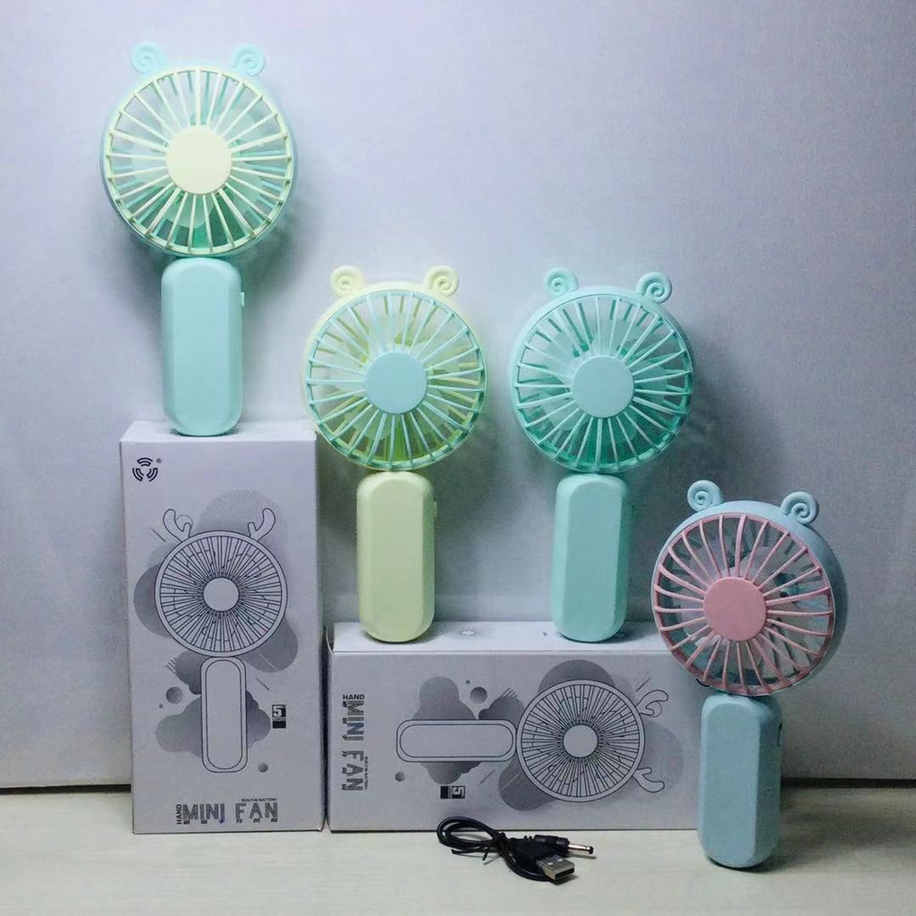 Rechargeable Handheld Mini Fan Snail Ear Design | Shopee Philippines