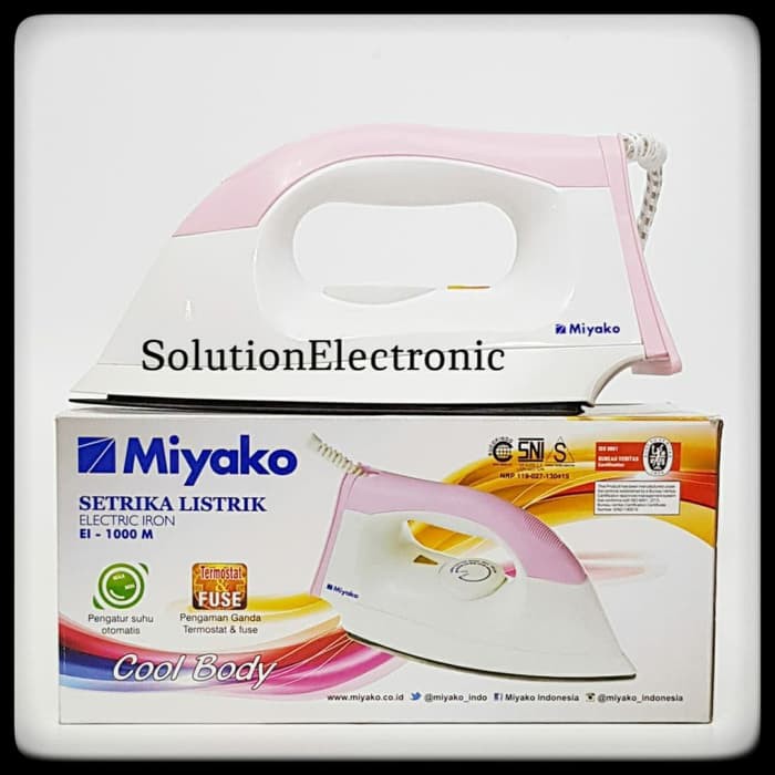 Miyako EL-1000 M Iron, Miyako Iron Miyako Automatic Iron | Shopee ...