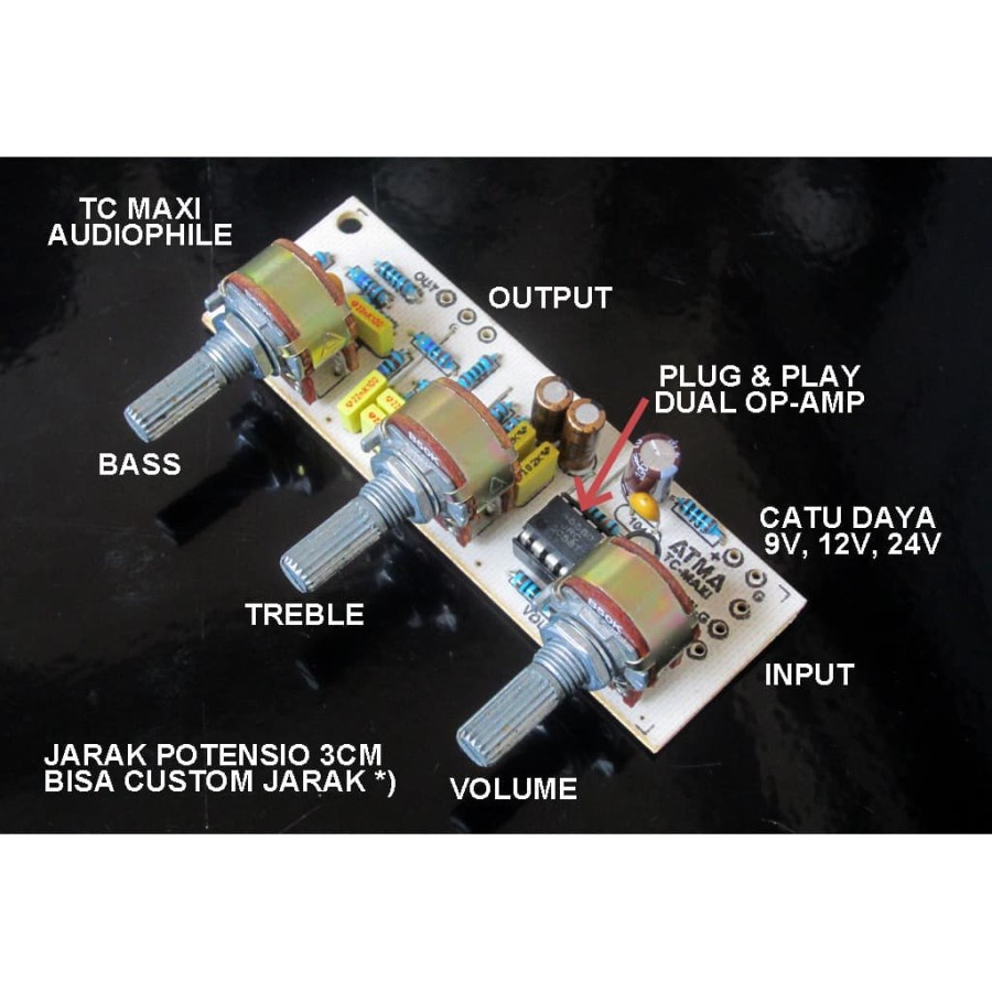 Tone Control TC-maxi Audiophile Clear Sound Natural Accurate 9v 12v 24v ...