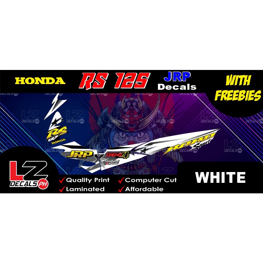 Honda RS 125 JRP Stock Decals / Stickers with Freebies | Shopee Philippines