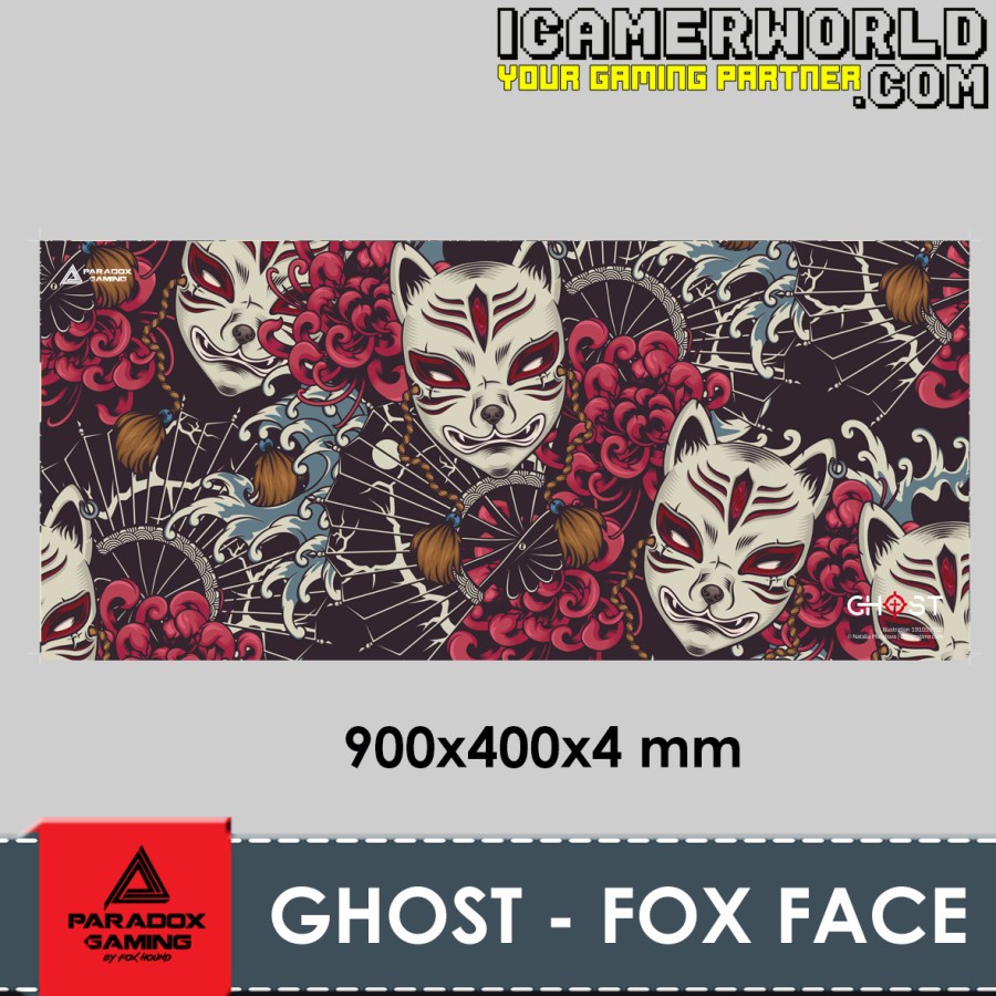 Paradox Ghost Fox Face XL Gaming Mousepad | Shopee Philippines