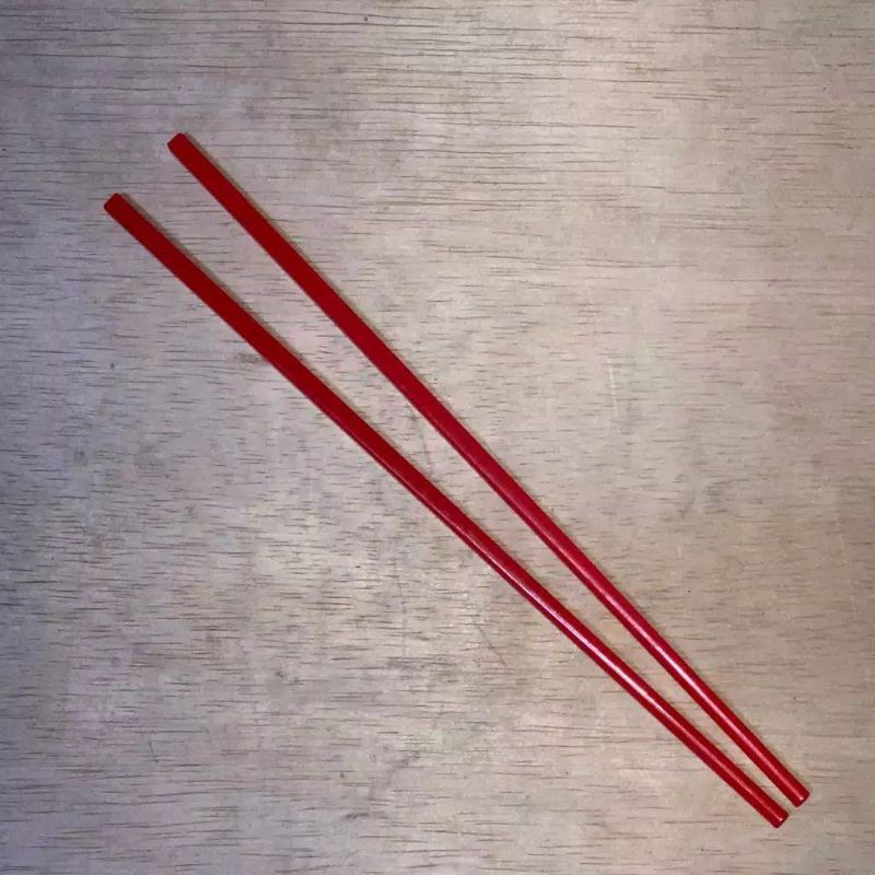 MERAH Noodle Chopsticks Noodle Chop Stick Melamine Red 1set (2Pcs ...