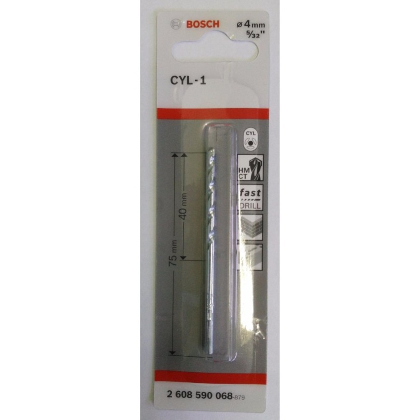 BOSCH MASONRY DRILL BIT 4mm ( 2 608 590 068 ) | Shopee Philippines