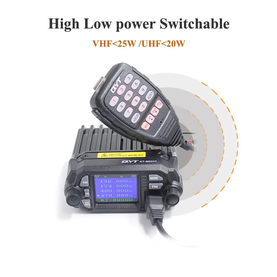 QYT MOBILE RADIO KT 8900D MINI COLOR SCREEN WALKIE TALKIE BASE STATION ...