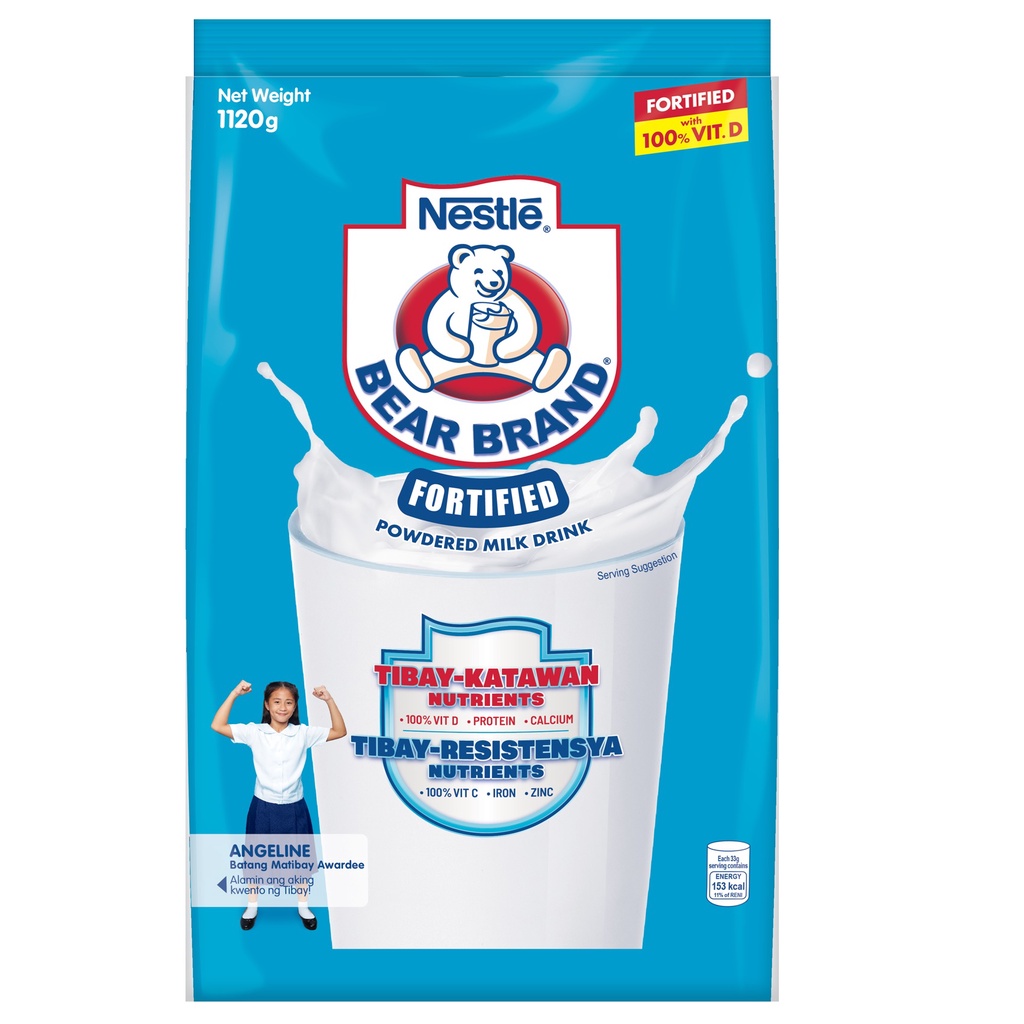Bear Brand Fortified Powdered Milk Drink Mega Tipid Pack Plain 1120g ...