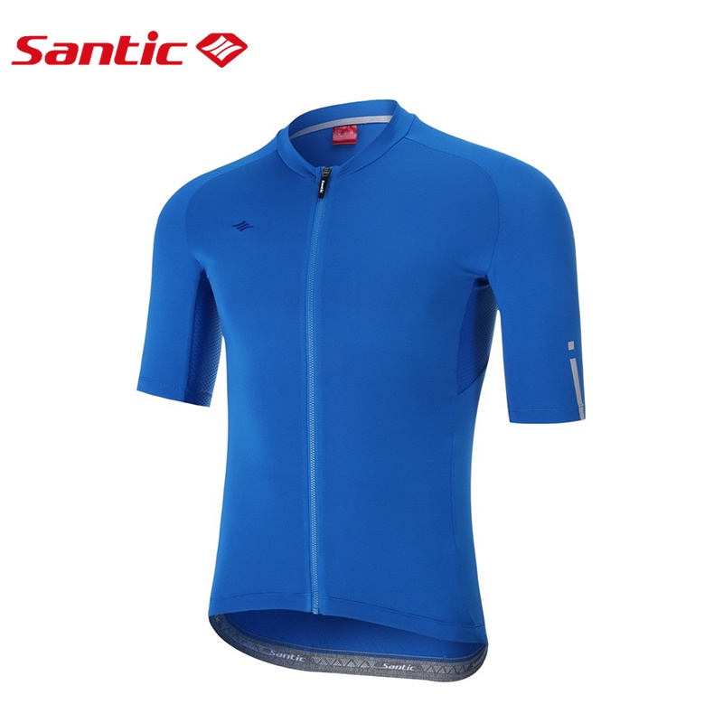SANTIC Men's Road MTB Bike Breathable Quick-Dry Highly Elastic Outdoor Cycling Jersey Short ...