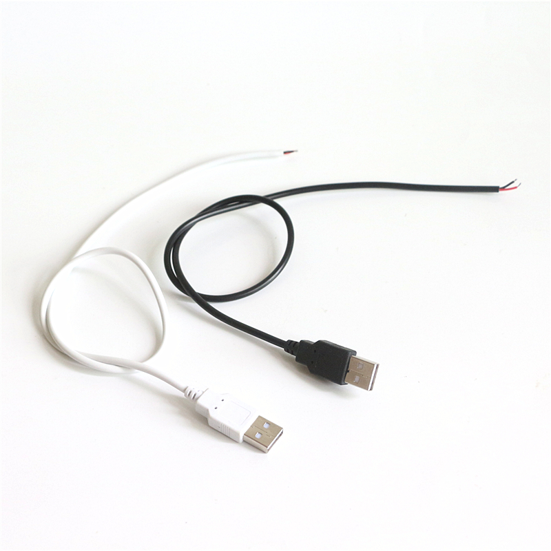 White Black Color 50CM 100CM Length Single Color LED Strip light USB ...