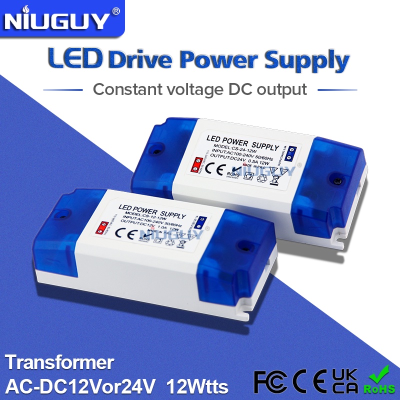 DC12V24V LED Power Supply Driver,120VAC to DC12V 1A 12W transformer ...