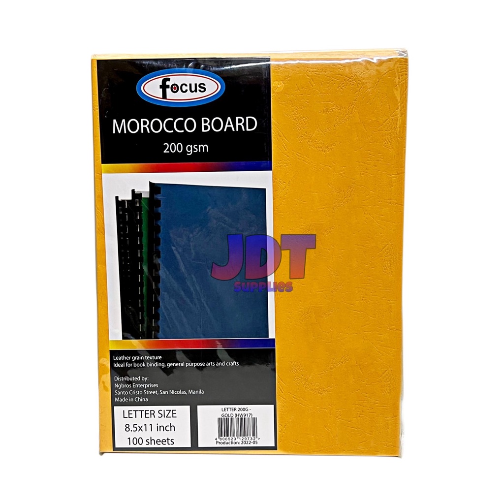 Focus 200gsm Morocco Board/Paper Binding Cover [Short/A4/Long Size ...