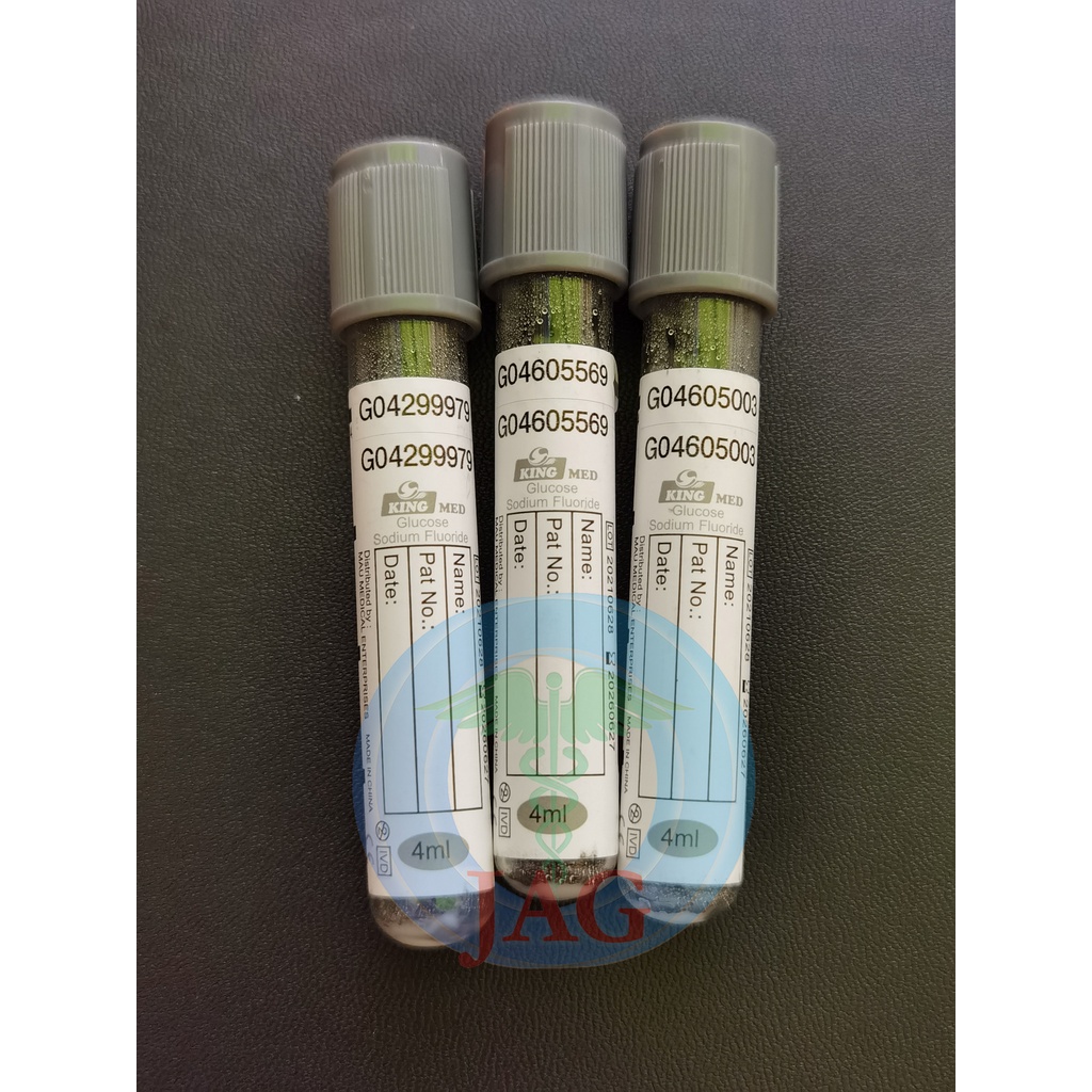 Vacutainer Tube | EDTA, Red, Black, Blue, Gray, Green, Yellow Top (1 PC ...