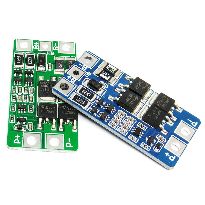 Dual-Mode 2S 10A BMS | LiFePO4 (6.4V) & Li-ion (7.4V) Protection Board ...